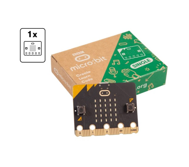 BBC micro:bit Single BBC micro:bit V2 (Board Only) - Retail Pack ...