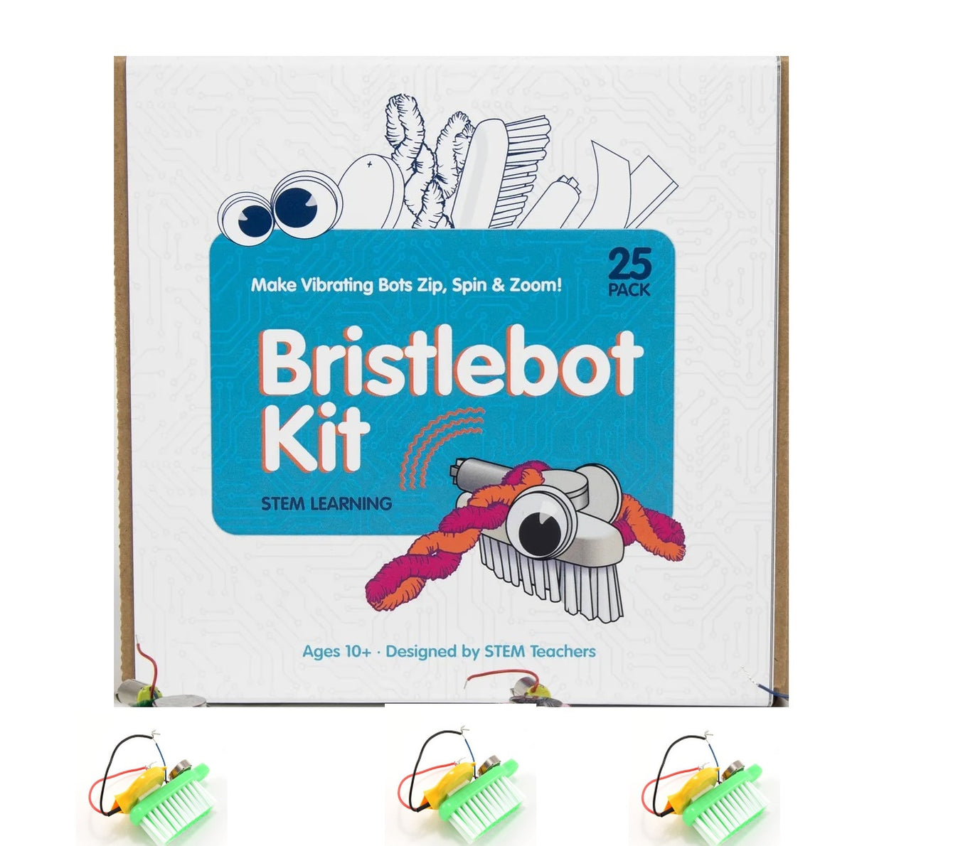 Bristlebot- Classroom Set (25 Pack) — Robotix Education Inc.