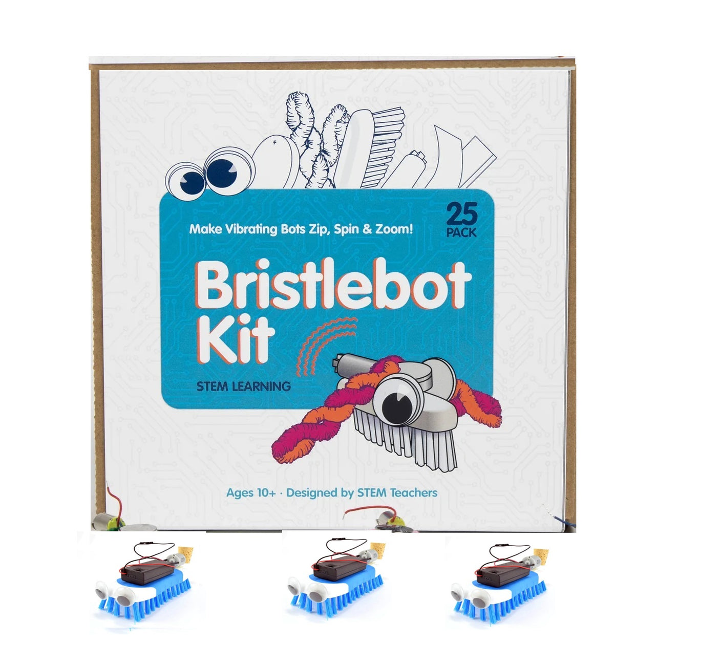 Bristlebot- Classroom Set (25 Pack) — Robotix Education Inc.