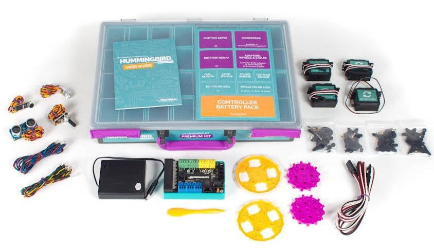 Hummingbird Bit Premium Kit - (with or without micro:bit) — Robotix ...