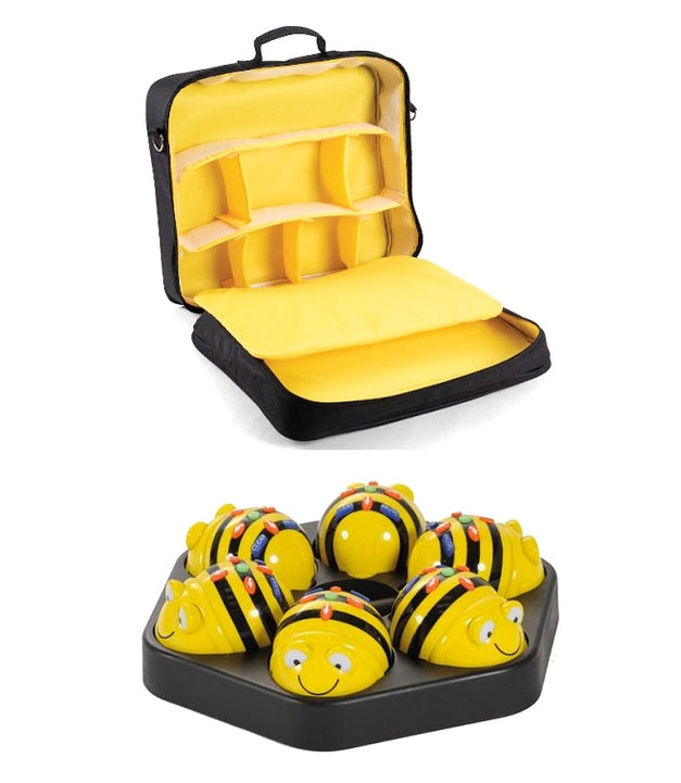 Bee-Bot Store and Charge Bundle - (6 Bee-Bots & Storage Bag & Docking ...