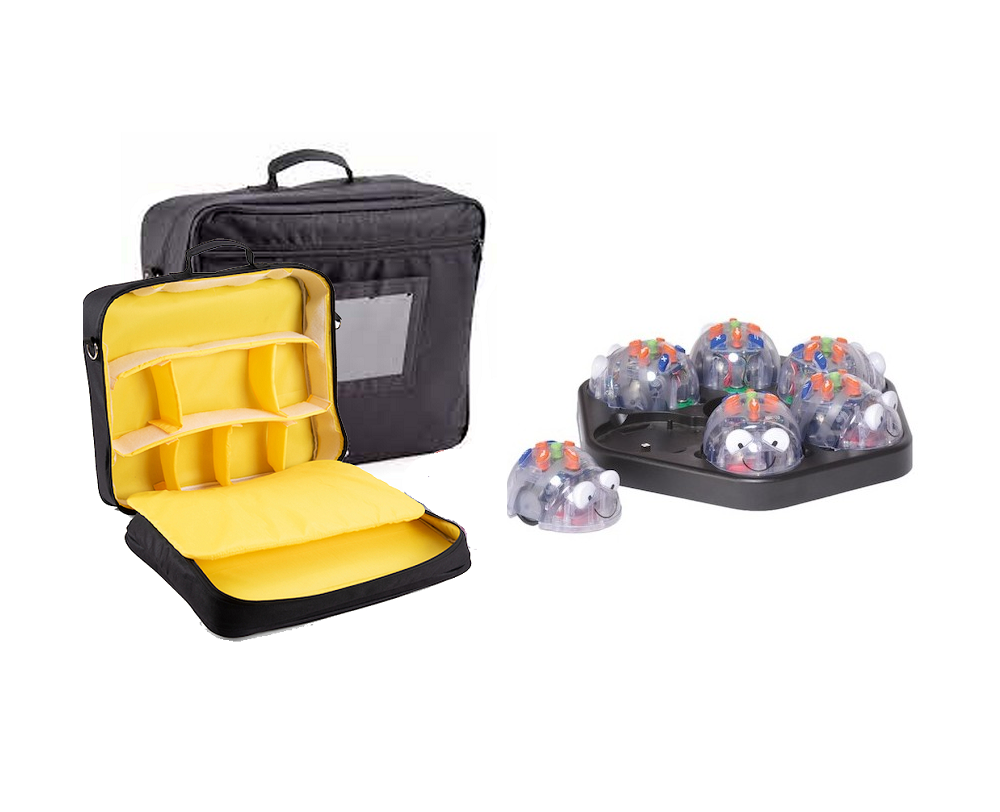 Blue-Bot Store and Charge Bundle- (6 Blue-Bots & Storage Bag & Docking ...